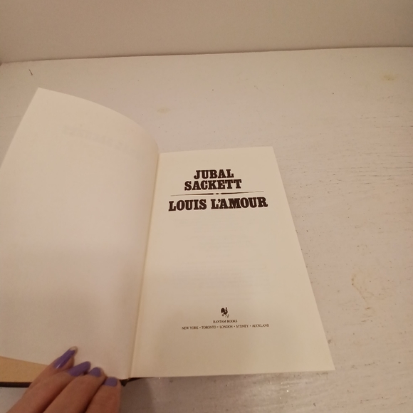 Louis LAmour | Other | Vintage Louis Lamour Jubal Sackett Leatherette ...